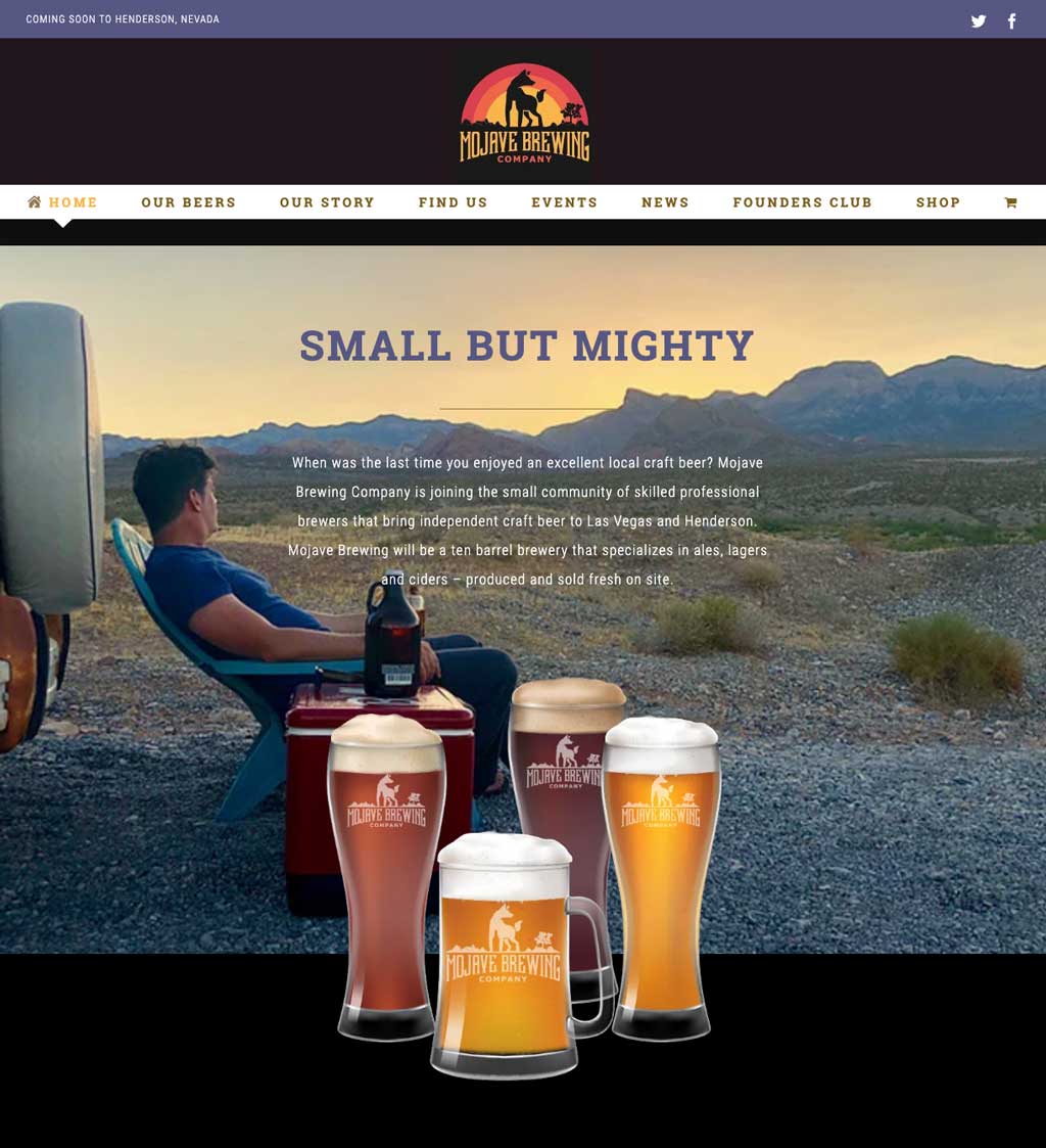 Mojave Brewing Website