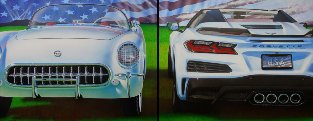 Corvette 70th Anniversary Art Timeline - A.D. COOK, America's Artist at ...