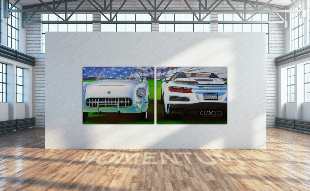 Corvette Art Countdown - A.D. COOK, America's Artist, Las Vegas